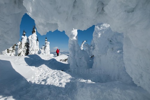 Snowmobiling and Photography: To the top of Two Top Mountain, Montana